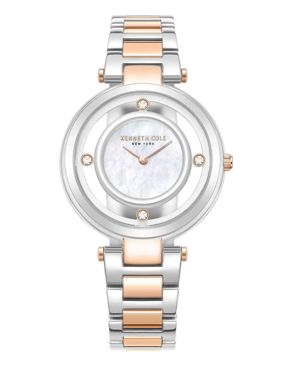 Kenneth Cole Women's Transparency Two-Tone Stainless Steel & Crystal B
